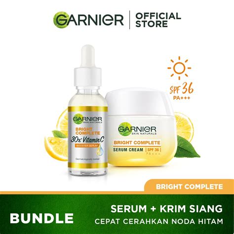 Jual Garnier Bright Complete Vitamin C Serum 30ml Day Cream Skincare