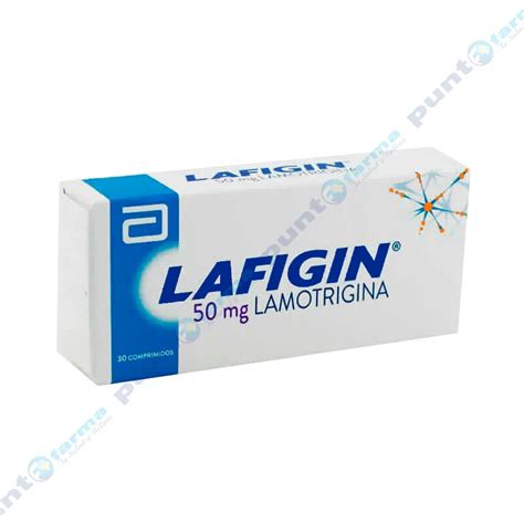 Lafigin 50 Mg Lamotrigina Contenido De 30 Comprimidos Punto Farma