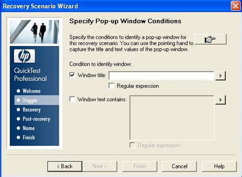 Triggers In Recovery Scenario Wizard Of QTP In Testing