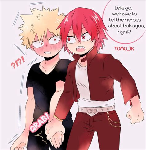 Kiribaku Bakushima Kirishima Eijiro And Katsuki Bakugo Cute My Hero Academia Shouto