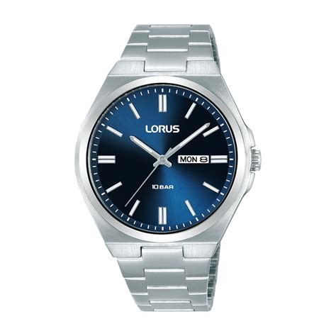 Lorus Stainless Steel Blue Dial Sports Watch Rh301bx 9