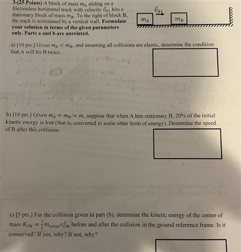 [solved] 3 25 points a block of mass m {a} sliding