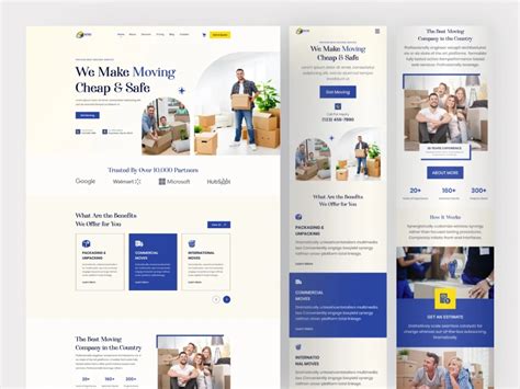 Modern And Professional Clean Website Ui Landing Page Ui Ux Design