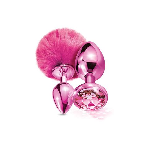 Nixie Metal Butt Plug Pom Pom And Jewel Pink Metallic Twice Tonight