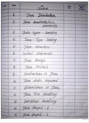 Java Programming Handwritten Notes By Mana Teacher Shop Handwritten