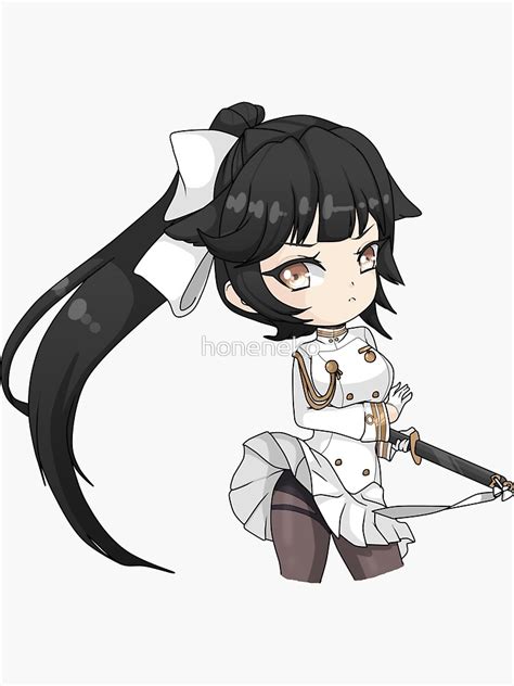 Azur Lane Takao Chibi Sticker For Sale By Honeneko Redbubble