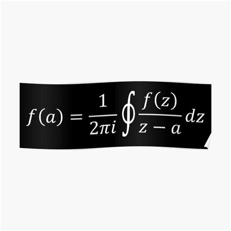 Cauchy Integral Complex Analysis Basics Poster For Sale By Sciencecorner Redbubble