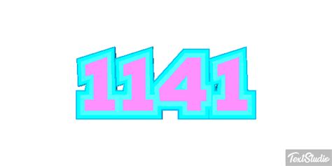 1141 Number Animated  Logo Designs