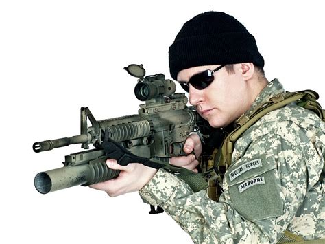 Us Soldier Aiming With His Assault Photograph By Oleg Zabielin Fine
