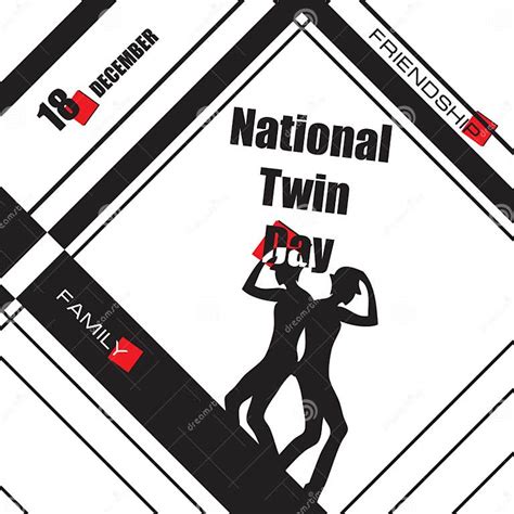 National Twin Day Stock Vector Illustration Of Clipart 264316579