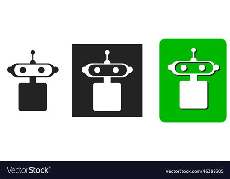 Chatbot Logo With Robot Head Chatgpt Icon Vector Image