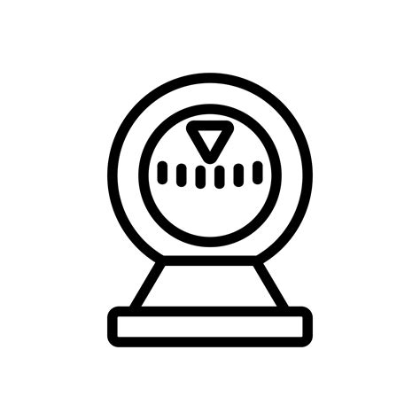 Boat Compass Icon Vector Outline Illustration 9966356 Vector Art At