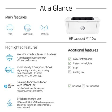 HP LaserJet M110w Laserprinter (USB/WiFi/Bluetooth) - 859 DKK