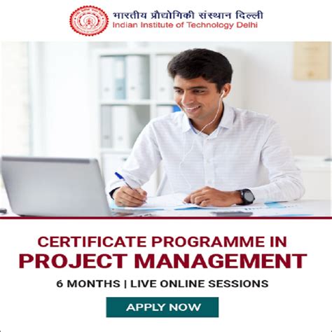 online cep programme titled certificate programme in project