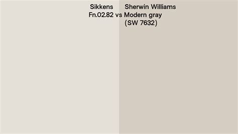 Sikkens Fn 02 82 Vs Sherwin Williams Modern Gray SW 7632 Side By Side
