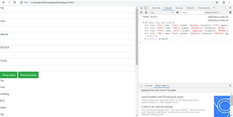 Cara Menampilkan Data Mysql Menggunakan Javascript Dinanita