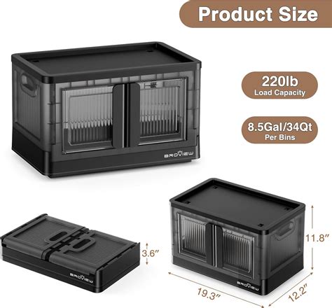 Sqrfvc V6 Bins With Lids 136 Qt Stackable Bins With Wheels Collapsible