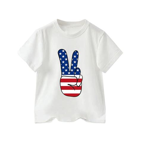 Gibobby Blusas Para Niñoses Camisetas Del 4 De Julio Para Niños