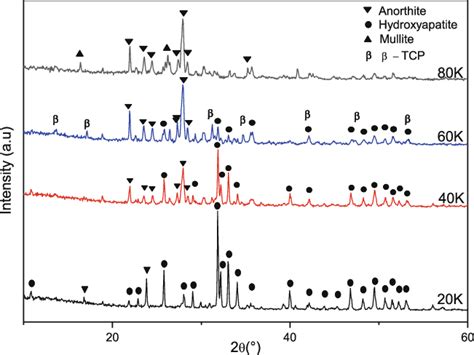 Xrd Patterns Of The Samples Sintered At 1300 °c For 2 H Download