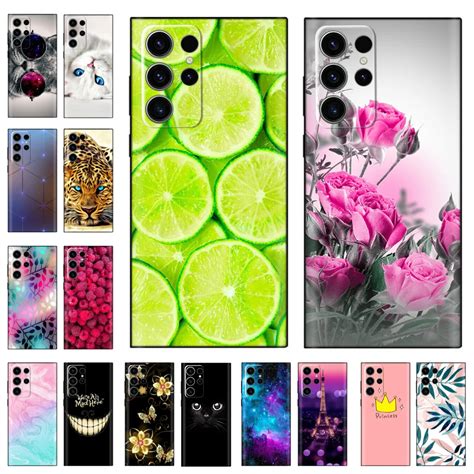 Funda De Silicona Suave Para Samsung Galaxy S23 Ultra Plus 5G Carcasa