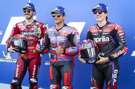 De Startopstelling Voor De MotoGP Sprintrace En GP Van Frankrijk