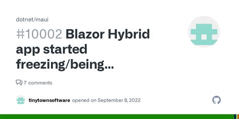 Blazor Hybrid App Started Freezingbeing Unresponsive With Latest
