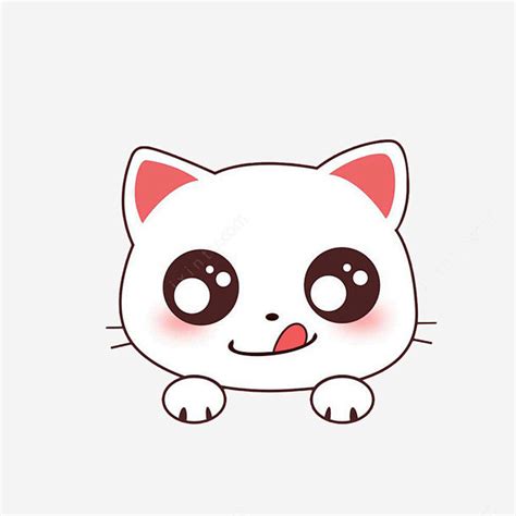 卡通馋嘴小猫素材免抠png素材 新图网