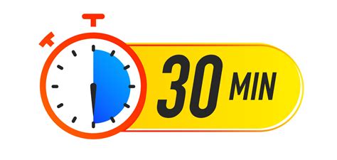 Timer Icon 30 Minutes Vector Colorful Style 13211829 Vector Art At Vecteezy
