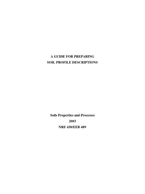 Soil Profile Descriptions Pdf Sand Earth Sciences Soil Profile Descriptions Pdf Sand Earth Sciences