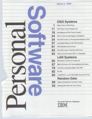 IBM Personal Software Magazine OS2World Com Wiki
