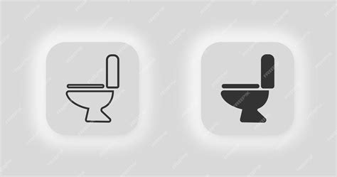 Icône De Toilette Symbole Dillustration Wc Signe Vecteur De Cuvette De