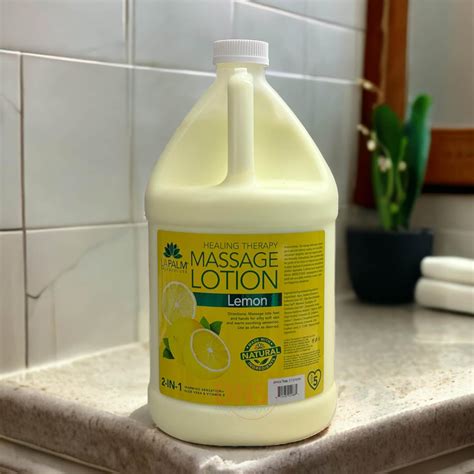 Lapalm Spa Healing Therapy Massage Lotion 1 Gallon Lemon Daisy Nail