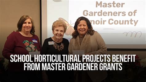 School Horticultural Projects Benefit From Master Gardener Grants