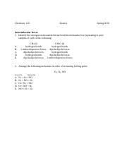 Practice Exam 1 106 Pdf Chemistry 116 Exam 1 Spring 2018