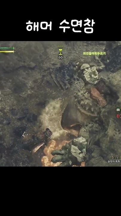 와일즈 해머 수면참💤🔨 몬헌 몬스터헌터와일즈 Monsterhunter Youtube