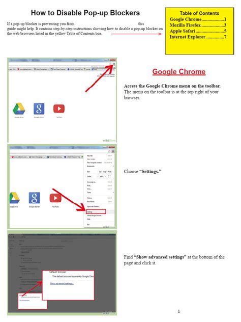 pop up blockers pdf safari web browser internet explorer