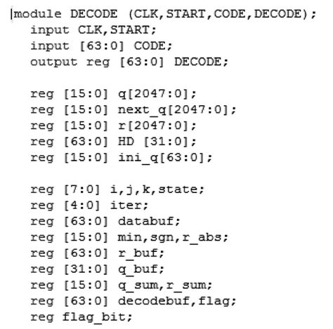 基于Verilog的LDPC编译码设计