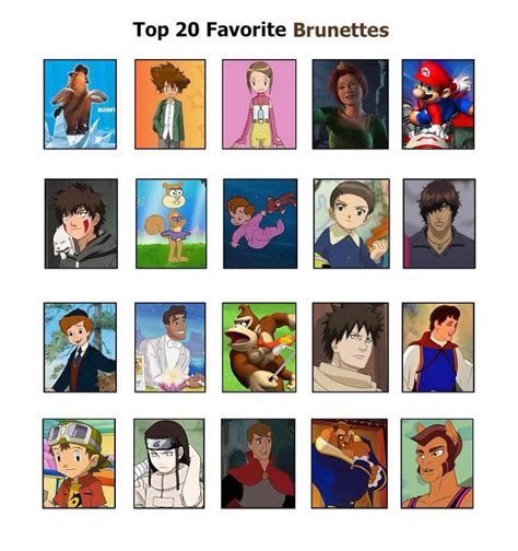 Top 20 Favorite Brunettes 3 By Araceli193 On Deviantart