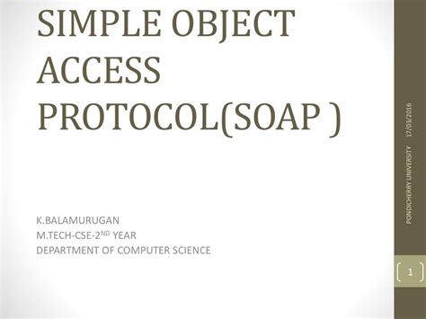 Simple Object Access Protocolsoap