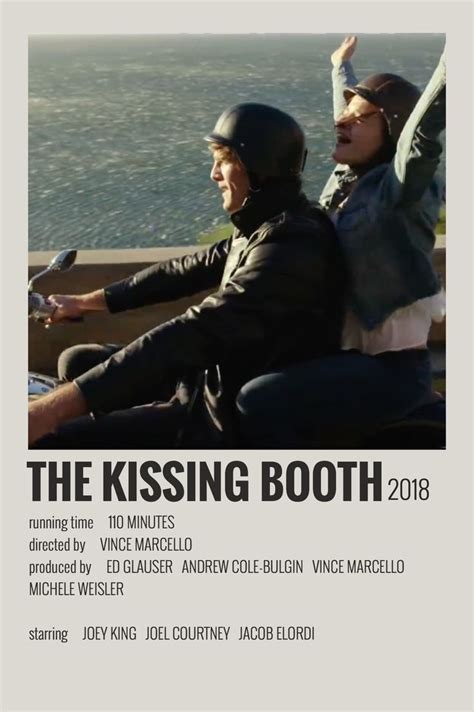 Alternative Minimalist Movieshow Polaroid Poster The Kissing Booth