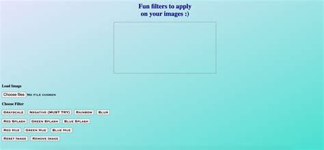 GitHub AjeyaMantri Filters Project An Extremely Simple Website Using HTML CSS JS To Allow