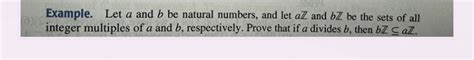 solved example let a and b ﻿be natural numbers and let az