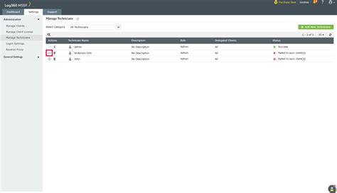 Manage Technicians Manageengine Log Mssp Help