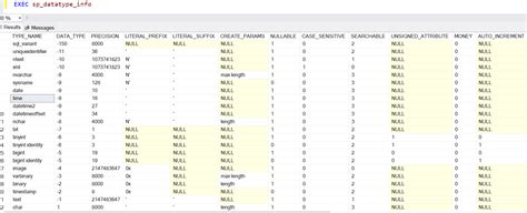 Get The Information About Datatype In Sql Server Sql Bi Tutorials
