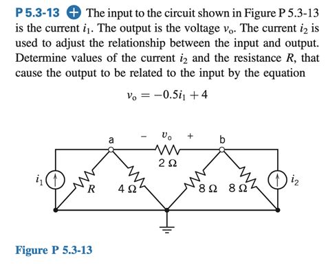 Solved P5 3 13 The Input To The Circuit Shown In Figure P