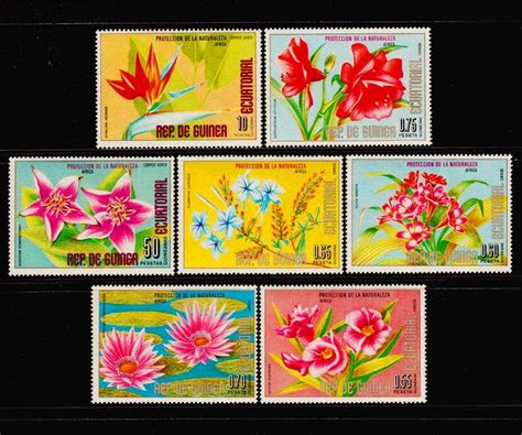 外国邮票 赤道几内亚1976年 非洲的花卉 邮票7全新 中邮网 集邮钱币邮票金银币收藏资讯 收藏品商城