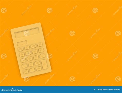 Simple Calculator Concept In Minimalist Style For Business And A Stock