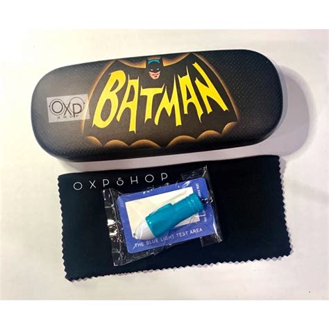 Eyeglass Hard Case Character Spiderman Superman Batman W Free Wiper