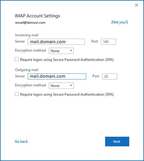 Microsoft Outlook 2013 Email Configuration