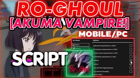 Ro Ghoul Script Hack GUI PC Mobile Auto Farm RC Instant Kill Auto Train More 2025 YouTube